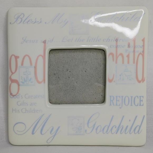 Russ Berrie | Accents | Vintage Godparents Godchild Hand Painted Baby ...